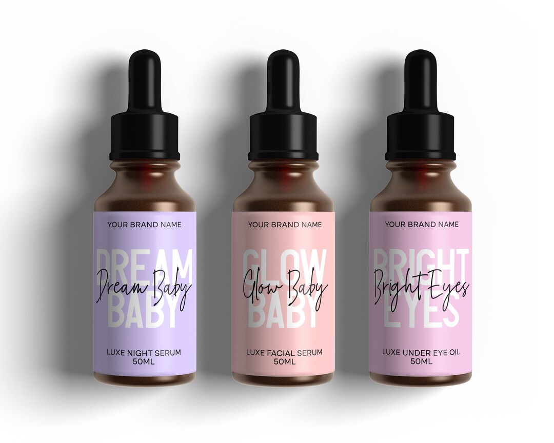 Editable Dropper Bottle Template, DIY Editable Dropper Bottle Label ...