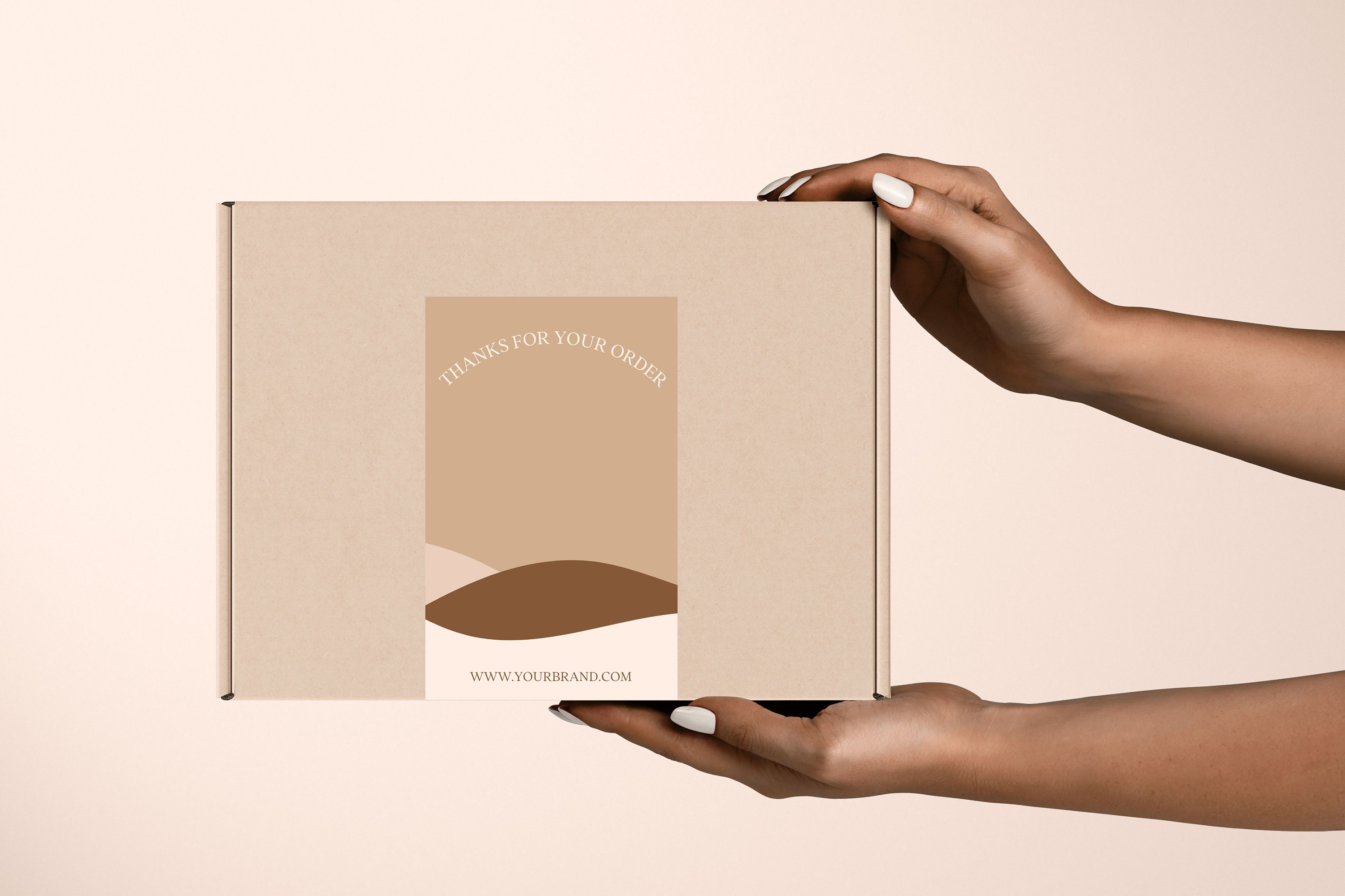 BOHO Branded Packaging Templates, Editable Template Bundle, Customer ...