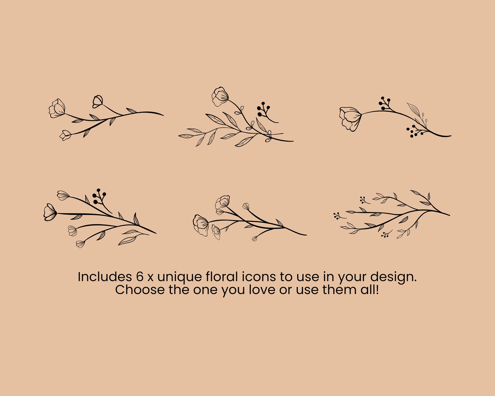 FLORAL Boho Editable Skin Care Label VINTAGE Label CUSTOM - Etsy