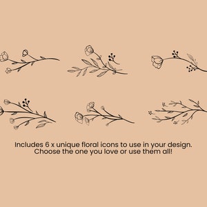 FLORAL Boho Editable Skin Care Label, VINTAGE Label, CUSTOM Product ...