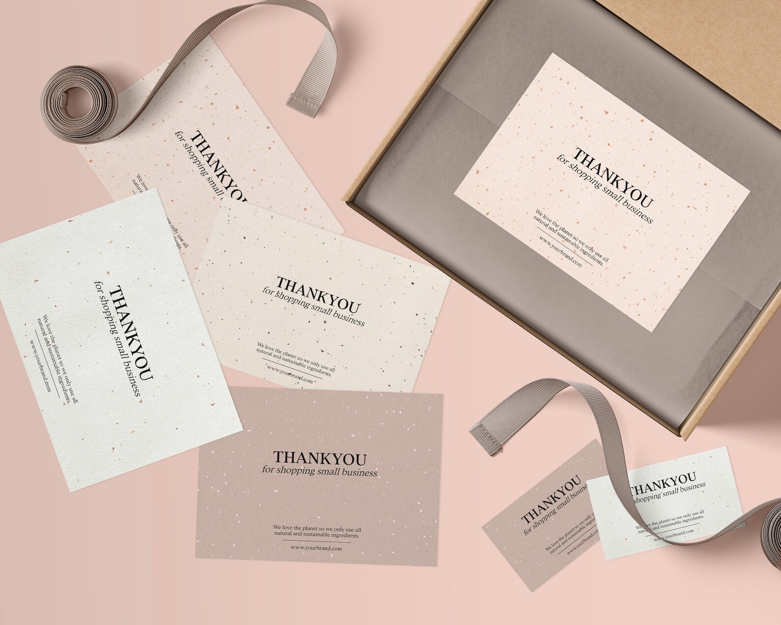 NEUTRAL Branded Packaging Templates MINIMAL Editable Box Seal - Etsy