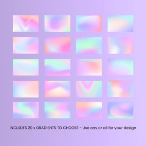 GRADIENT Editable Cosmetic Labels, Editable Body Product Labels, DIY ...