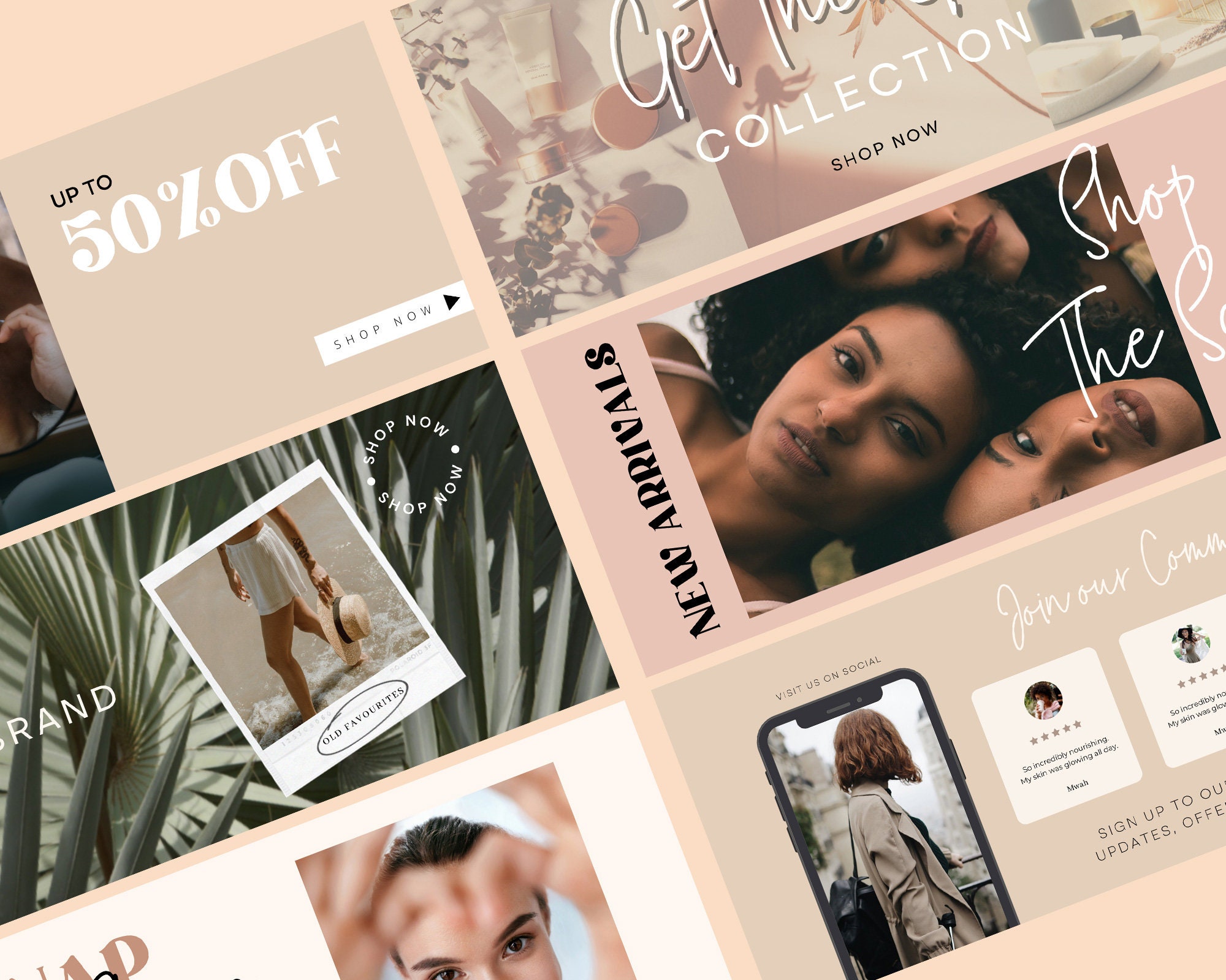 DIY Website Banner Templates CANVA Editable Banners Custom - Etsy