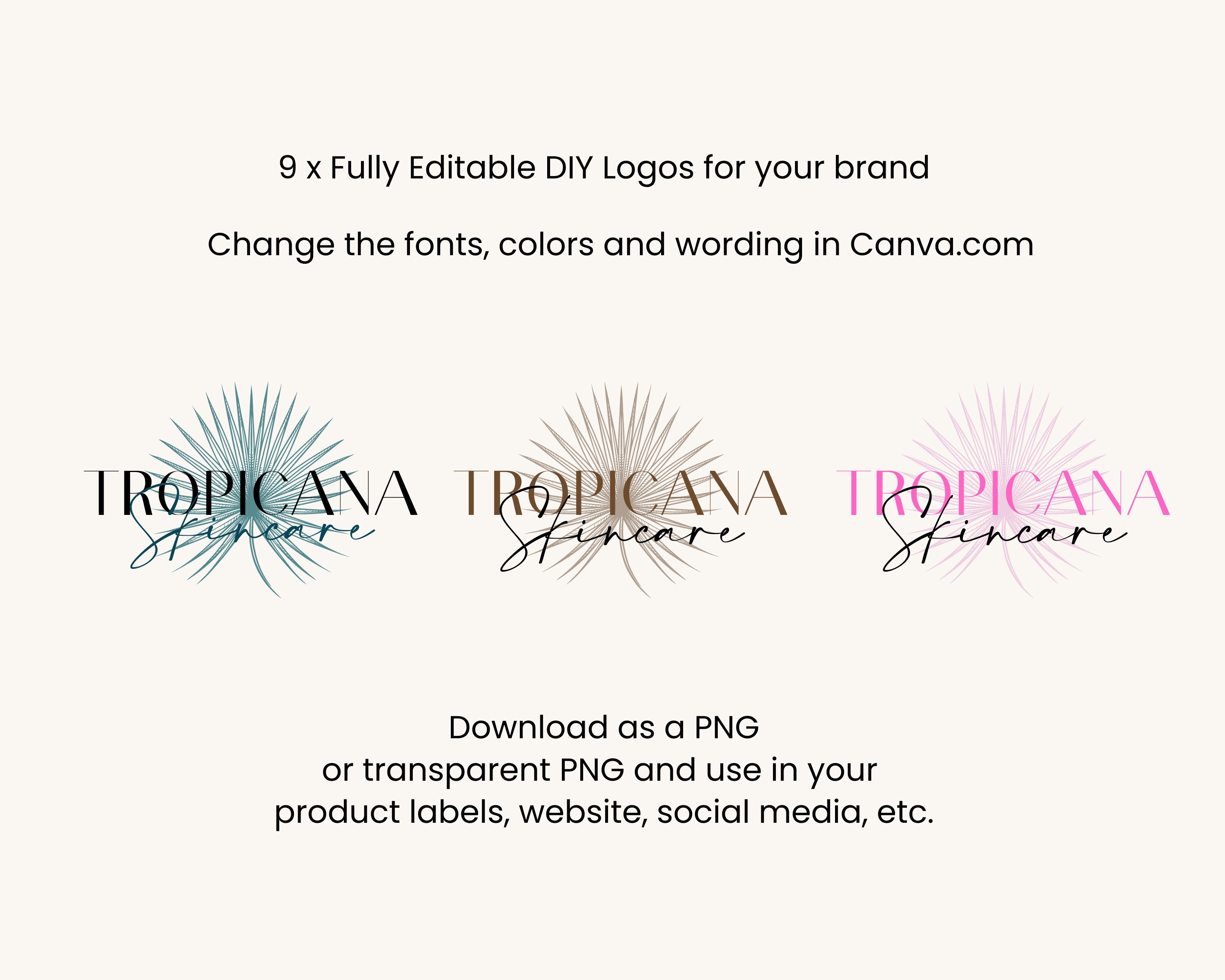 9 X BOHO Editable Logo Designs Bohemian Custom Logo Design - Etsy Canada