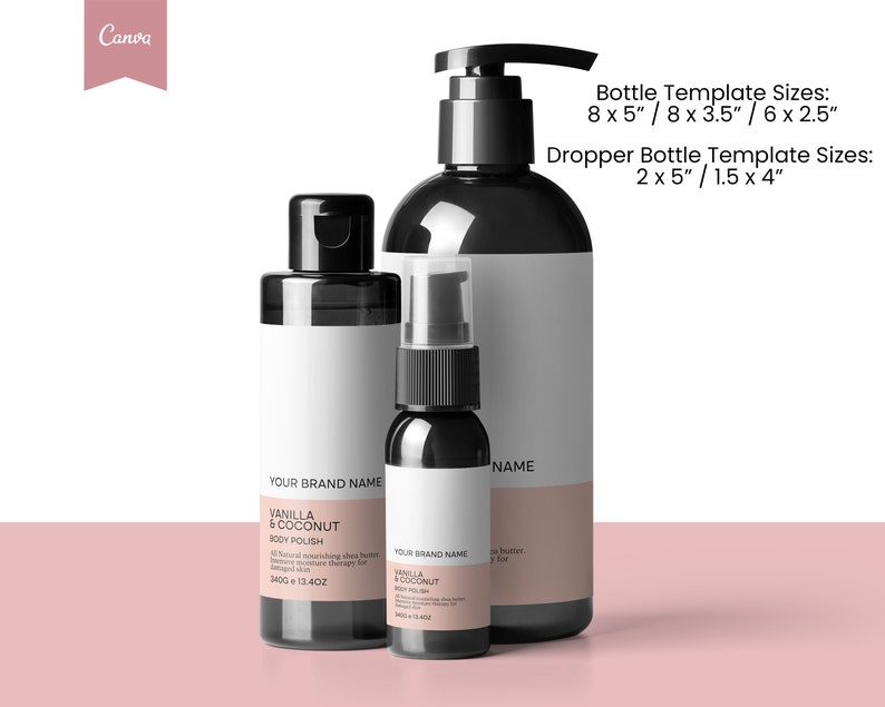 Editable Skincare Product Labels Editable Cosmetic Labels - Etsy