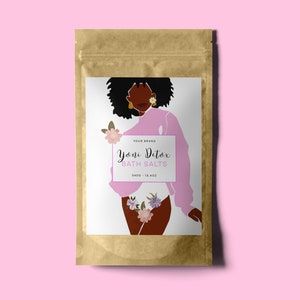 YONI Bath Salt Label Template, Custom Product Label, BATH Salt Template ...