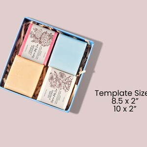 VINTAGE Floral Editable SOAP Label, APOTHECARY Soap Label Design, Bath ...