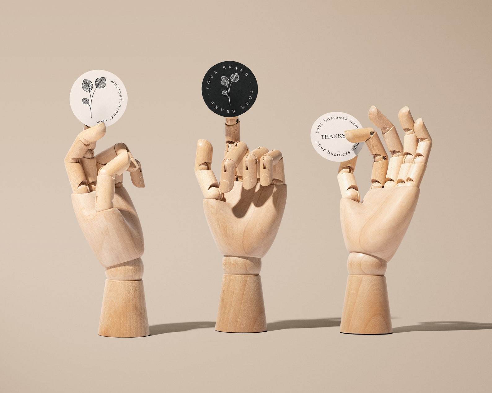 NEUTRAL Branded Packaging Templates MINIMAL Editable Box Seal - Etsy