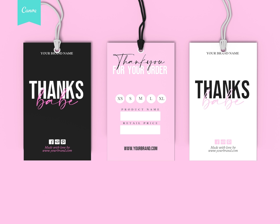 Custom HANG TAGS Small Business Swing Tag Boutique Clothing - Etsy