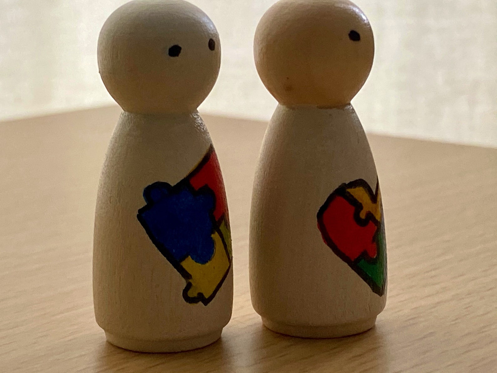 Autism Awareness Peg Doll/keychain - Etsy UK