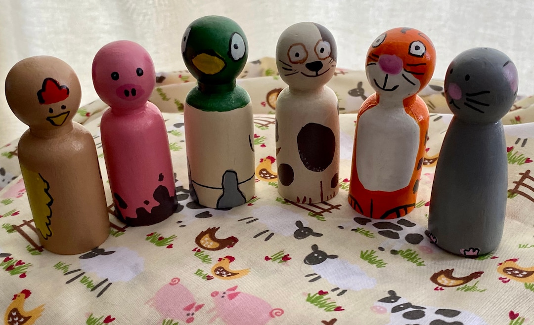 Little Red Hen Story Peg Set - Etsy