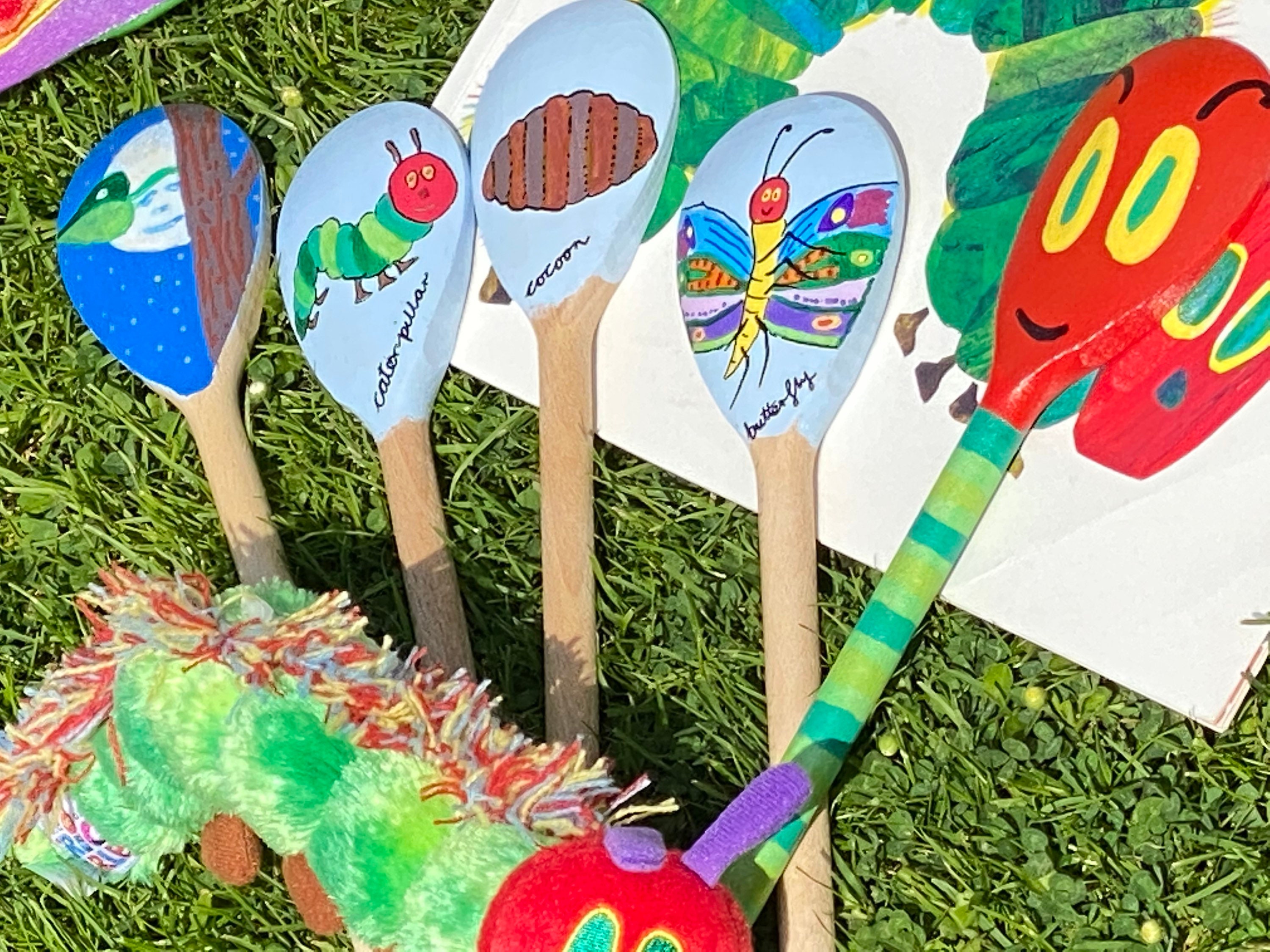 The Very Hungry Caterpillar Story Spoon Set - Etsy UK