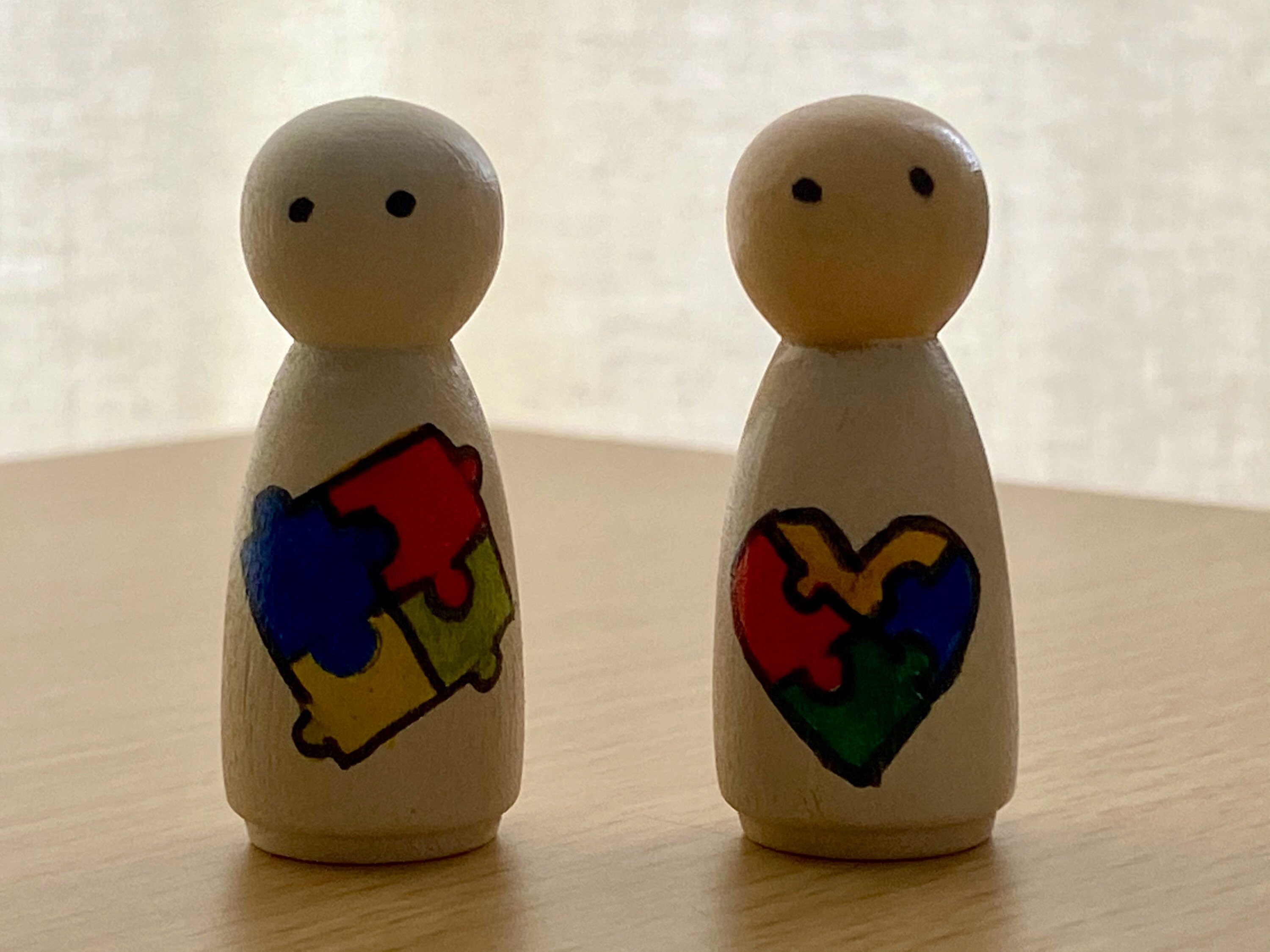 Autism Awareness Peg Doll/keychain - Etsy UK