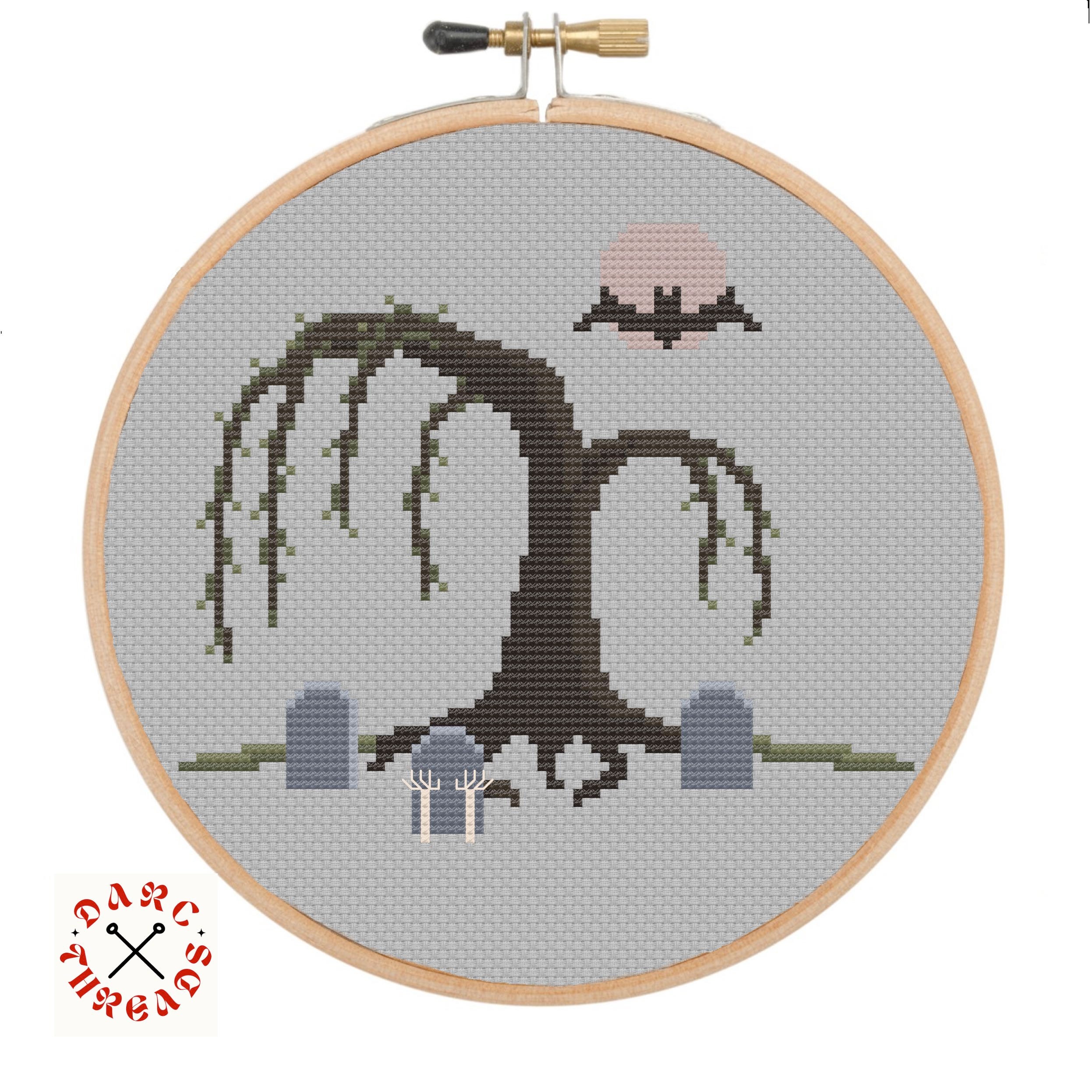 Moonlit Graveyard, Pdf Printable Pattern - Etsy