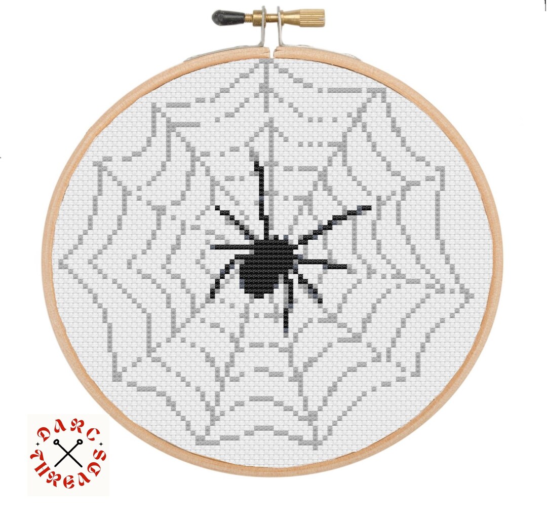 Spider Web Cross Stitch, Pdf Printable Pattern - Etsy
