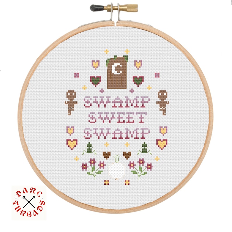 Cute Shrek Swamp, Cross Stitch, Pdf Pattern - Etsy