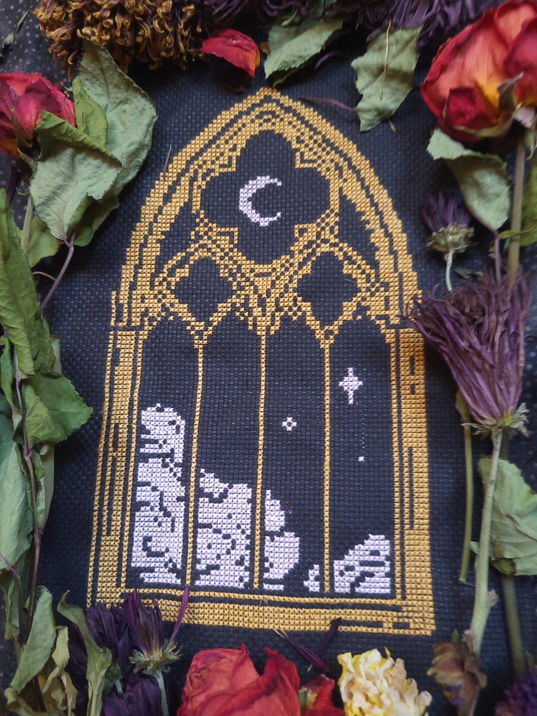 Gothic Window Cross Stitch Pattern Pdf - Etsy