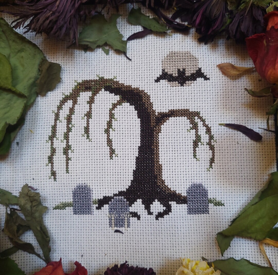 Moonlit Graveyard, Pdf Printable Pattern - Etsy