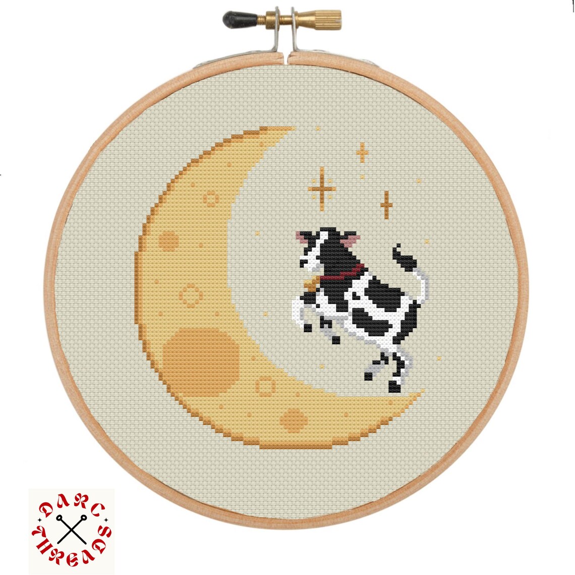 Hey Diddle, Diddle Cross Stitch, Pdf Pattern, Printable. - Etsy