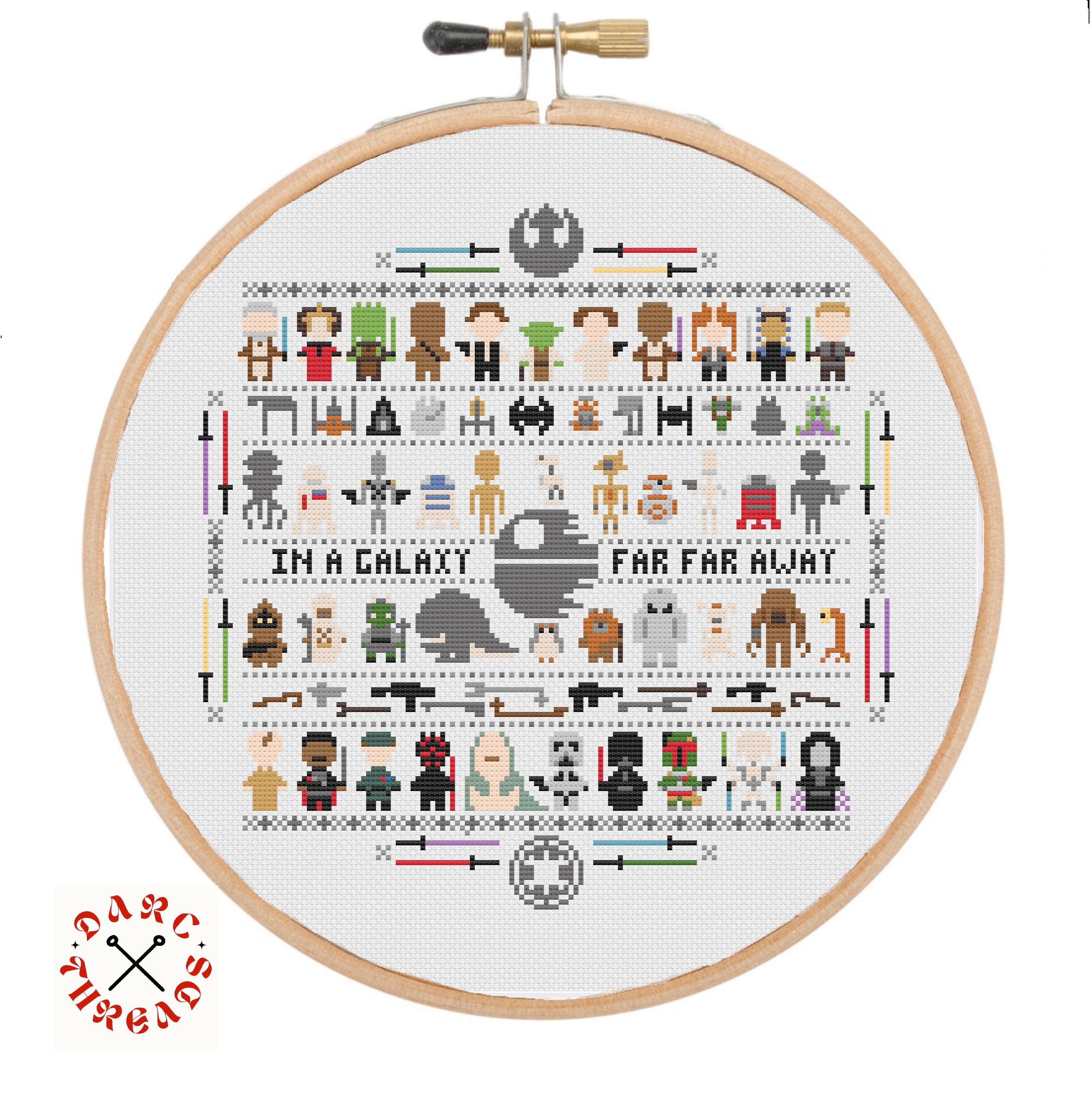 Star Wars Characters Cross Stitch, Pdf Pattern, Printable. - Etsy