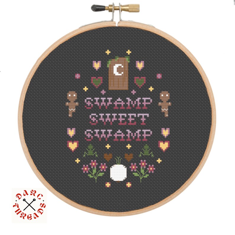 Cute Shrek Swamp, Cross Stitch, Pdf Pattern - Etsy