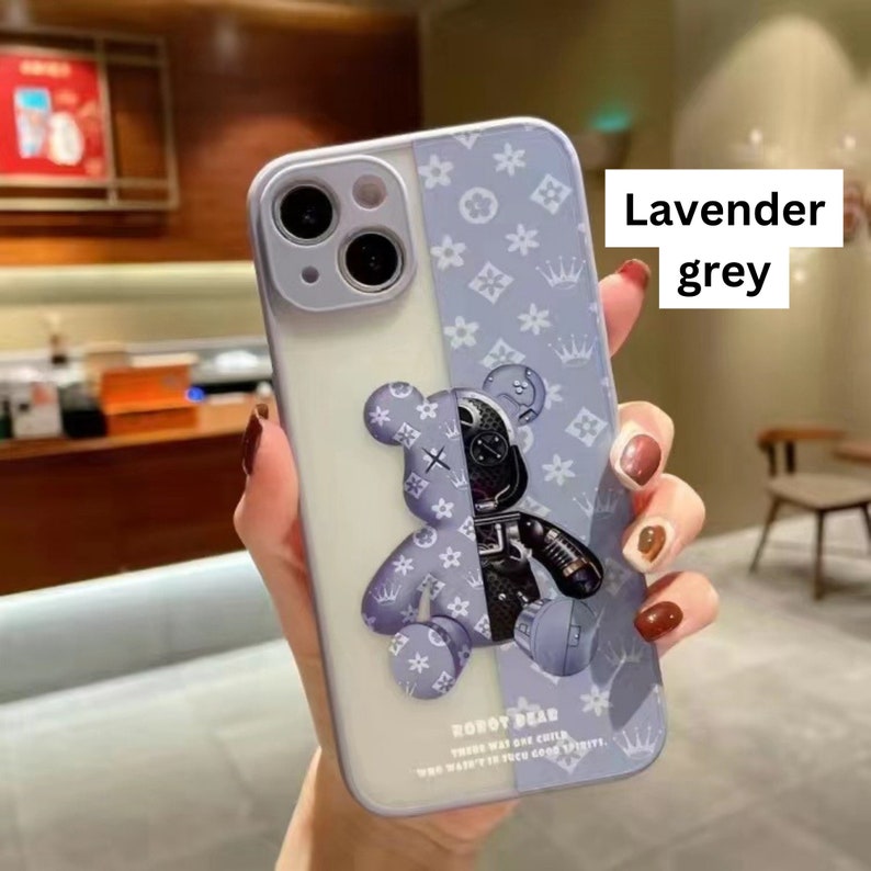 Luxury Designer Robot Bear Mobile Phone Case for Iphone 14 13 - Etsy