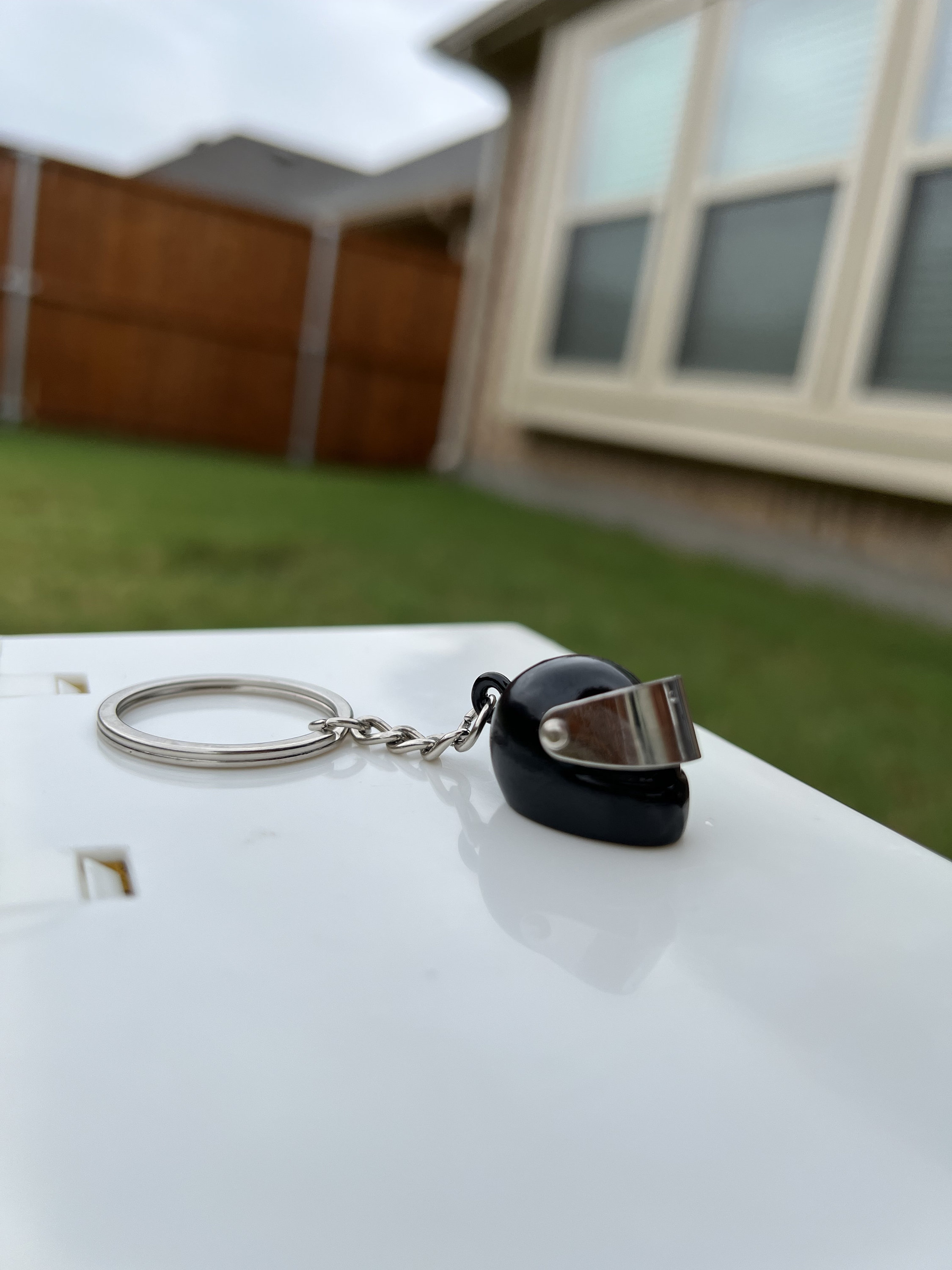 Biker Helmet Keychain Helmet Keychain Biker Keychain - Etsy