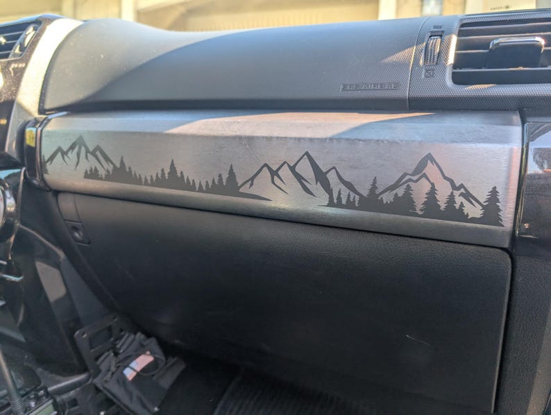 5th Gen 4runner Lined Mountains Mountain Dashboard Decal - Etsy