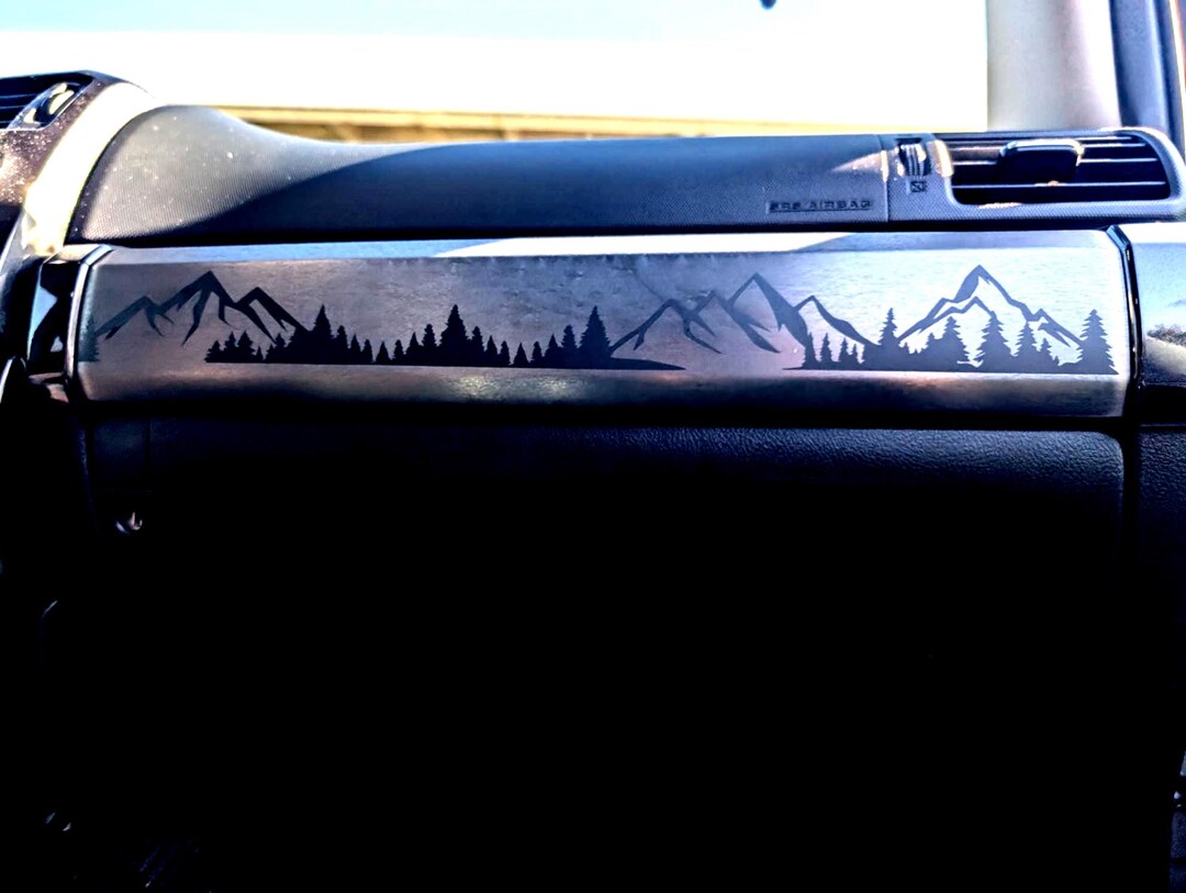 5th Gen 4runner Lined Mountains Mountain Dashboard Decal - Etsy