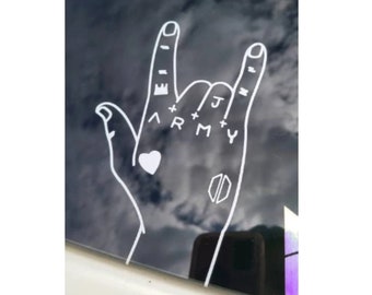 BTS Jungkook Hand Tattoo Sticker BTS Stickers K-pop Stickers - Etsy