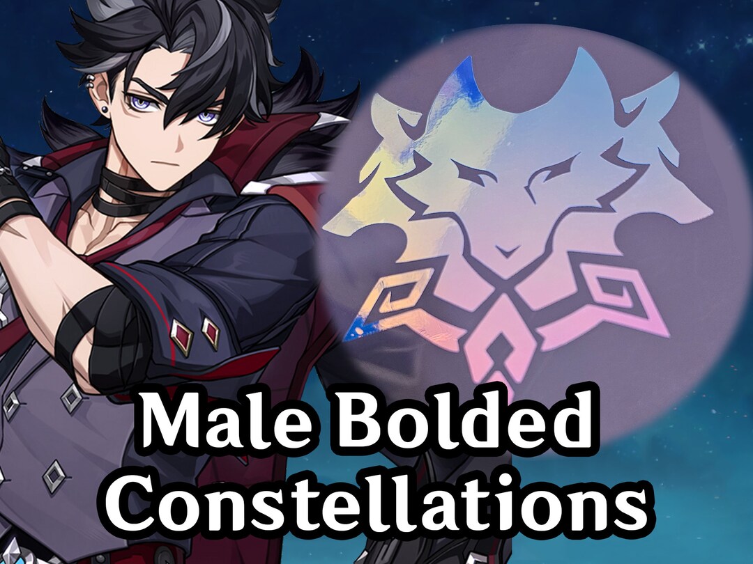 GENSHIN IMPACT DECAL Bolded Car Laptop Waterproof Weatherproof Vinyl Decal Sticker Character ...