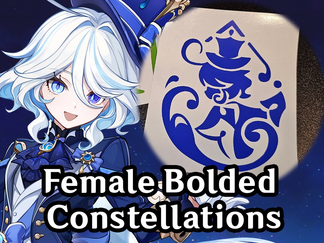 GENSHIN IMPACT DECAL Bolded Car Laptop Waterproof Weatherproof Vinyl Decal Sticker Character ...