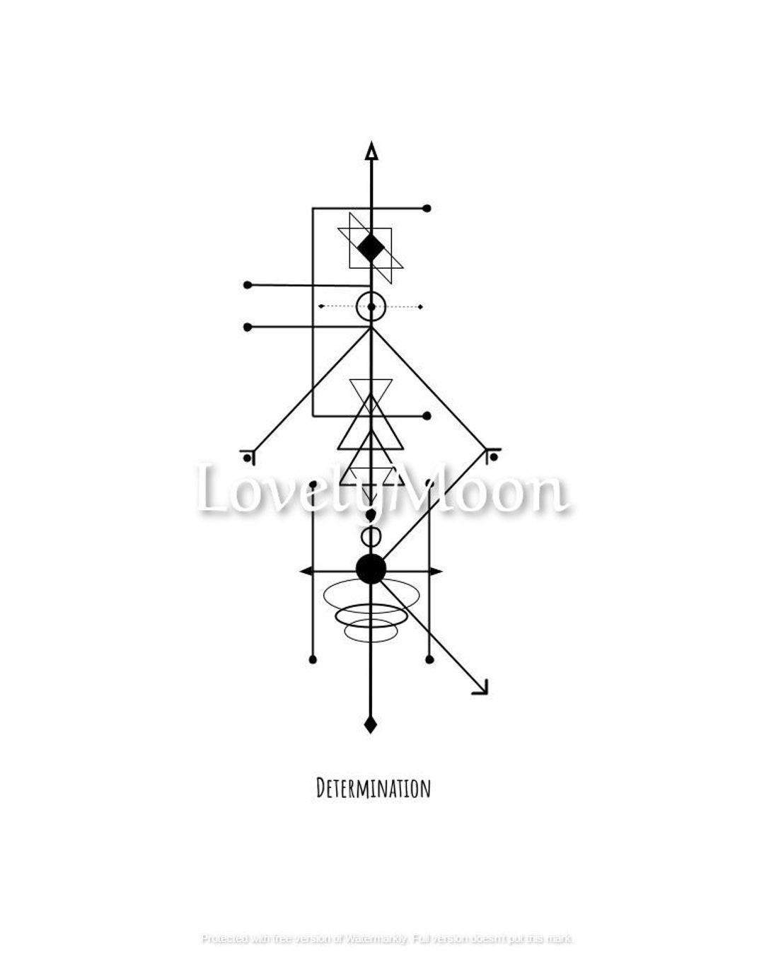 Perseverance Intention Sigil Digital Download Print - Etsy Österreich
