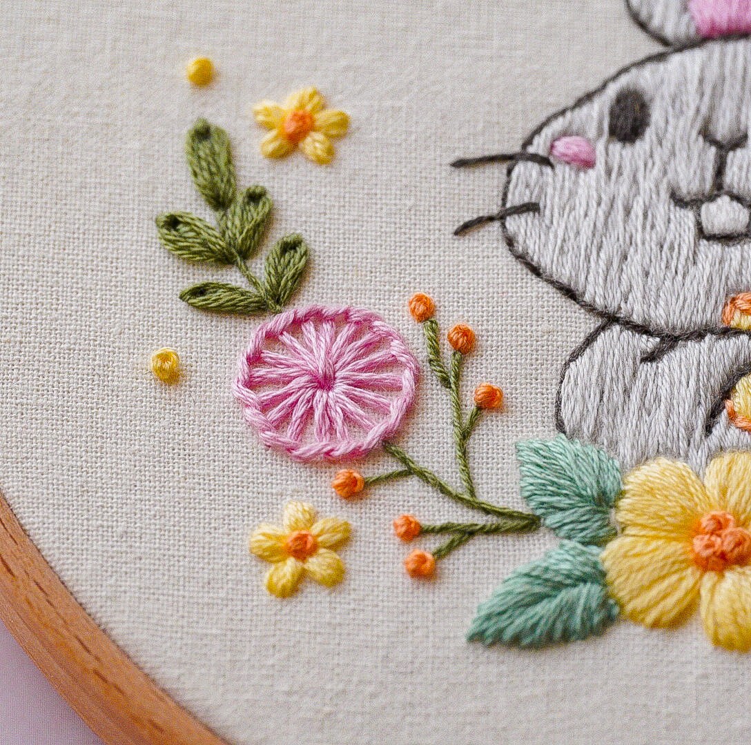 Lunar Rat Embroidery Pattern, Instant Digital Download PDF Pattern ...