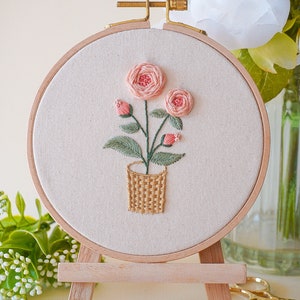 Rosie Posie Floral Embroidery Pattern, Instant Digital Download PDF ...