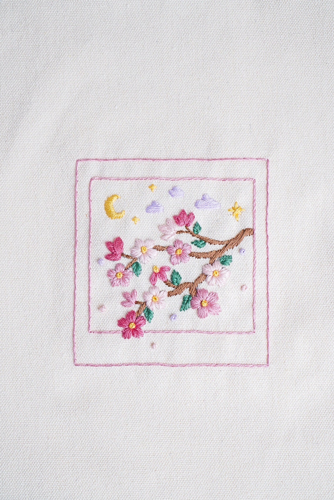 Cherry Blossom Embroidery Pattern Instant Digital Download | Etsy