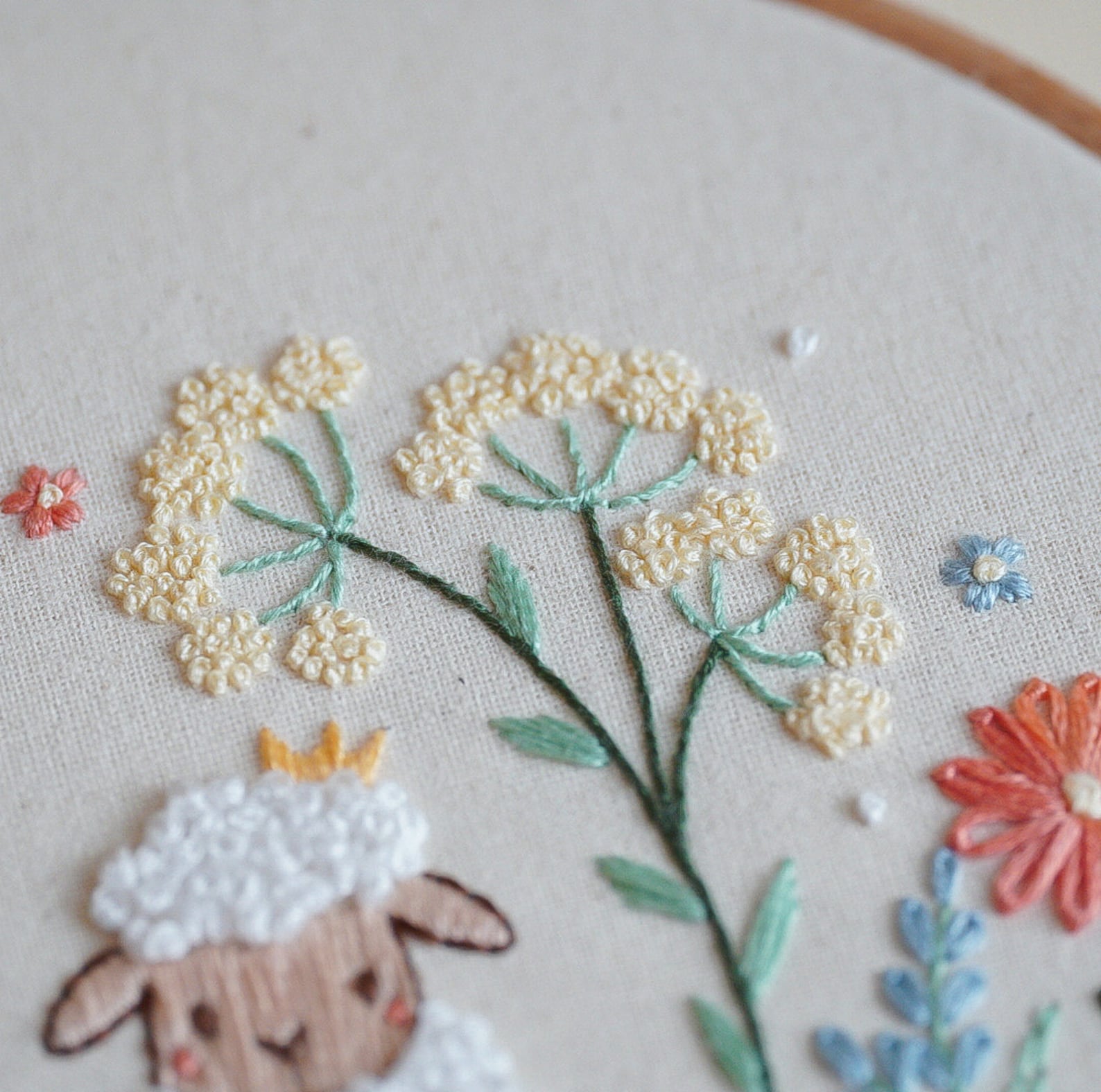Lunar Sheep Embroidery Pattern Instant Digital Download PDF - Etsy