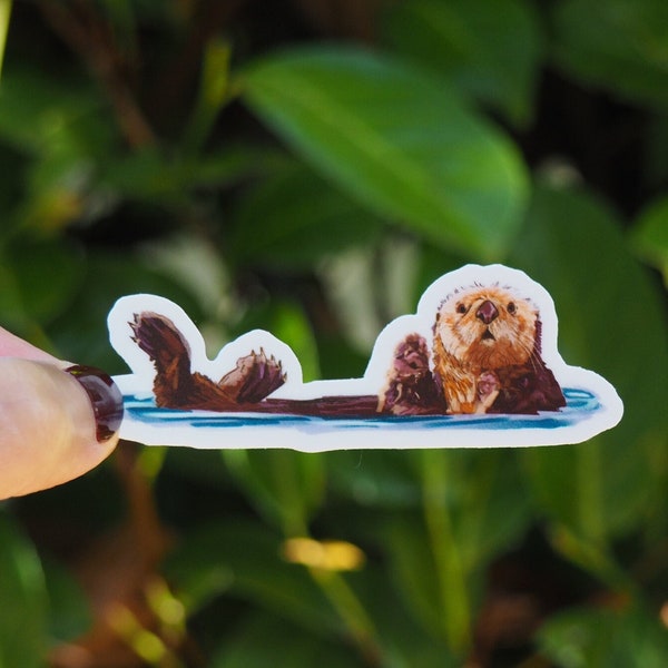 Sea Otter Sticker - Etsy