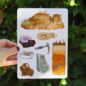 Fossil Sticker Sheet - Etsy