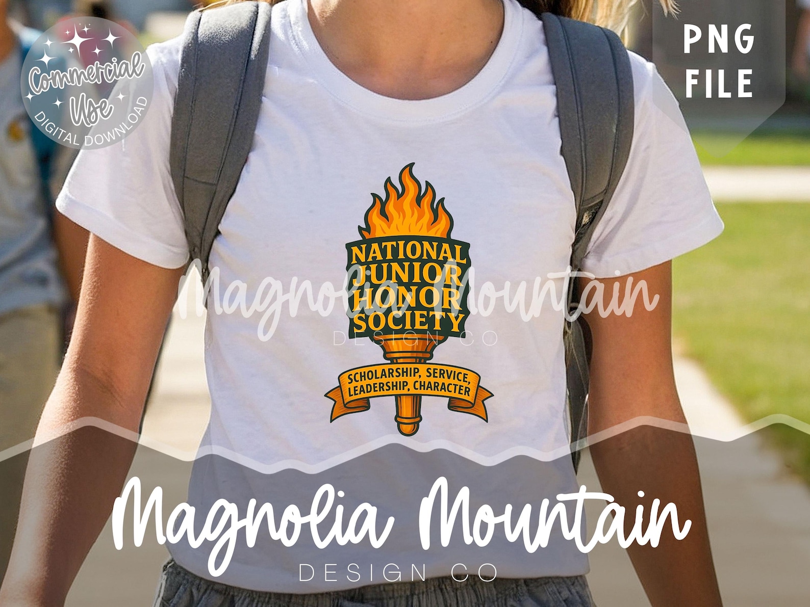 National Junior Honor Society Torch PNG, NJHS Logo Digital Download ...