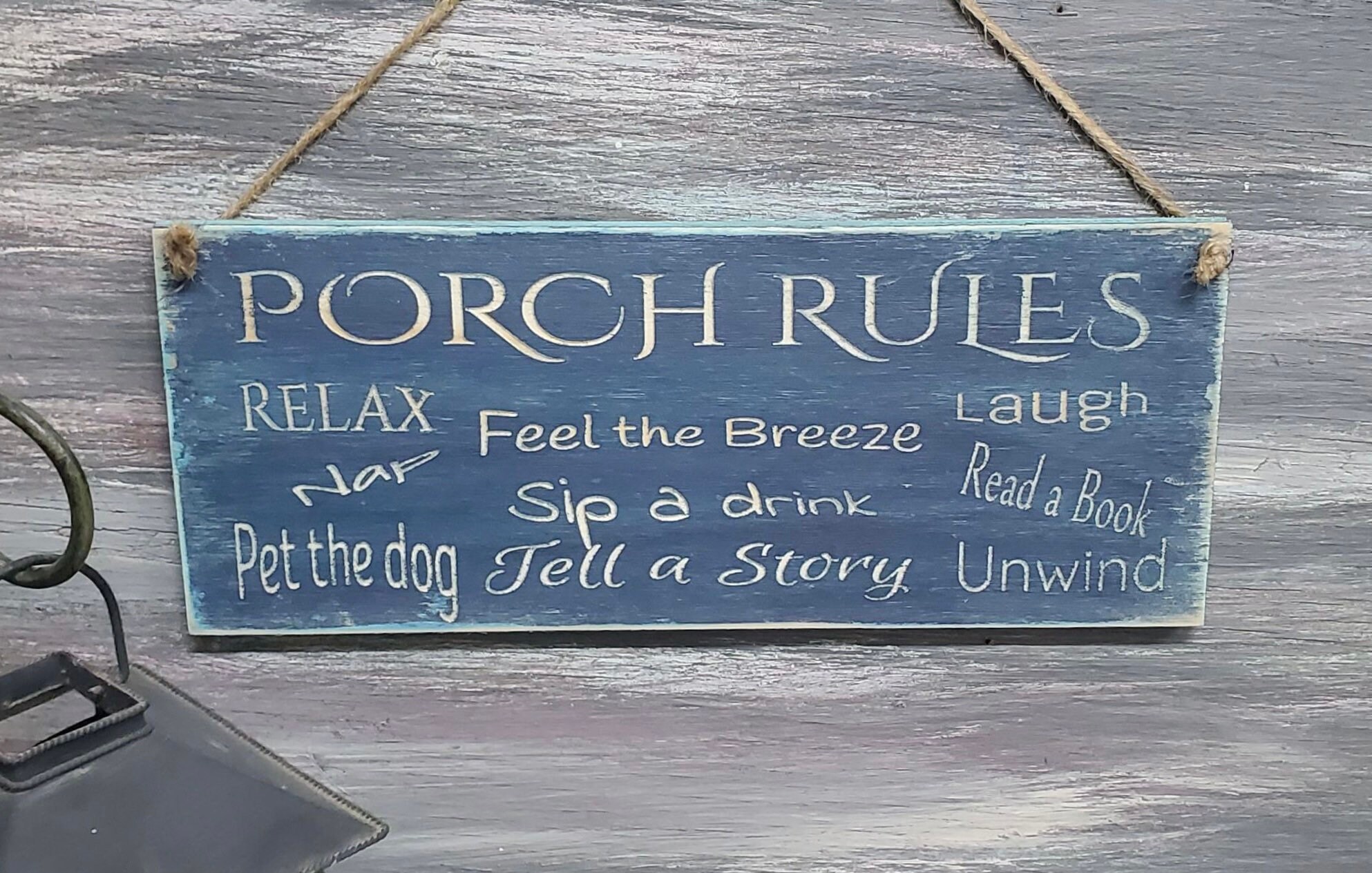 Porch Rules Sign Outdoor Welcome Sign for Front Porch - Etsy