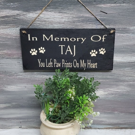 Personalized Pet Memorial Sign Pet Loss Custom Dog Cat | Etsy