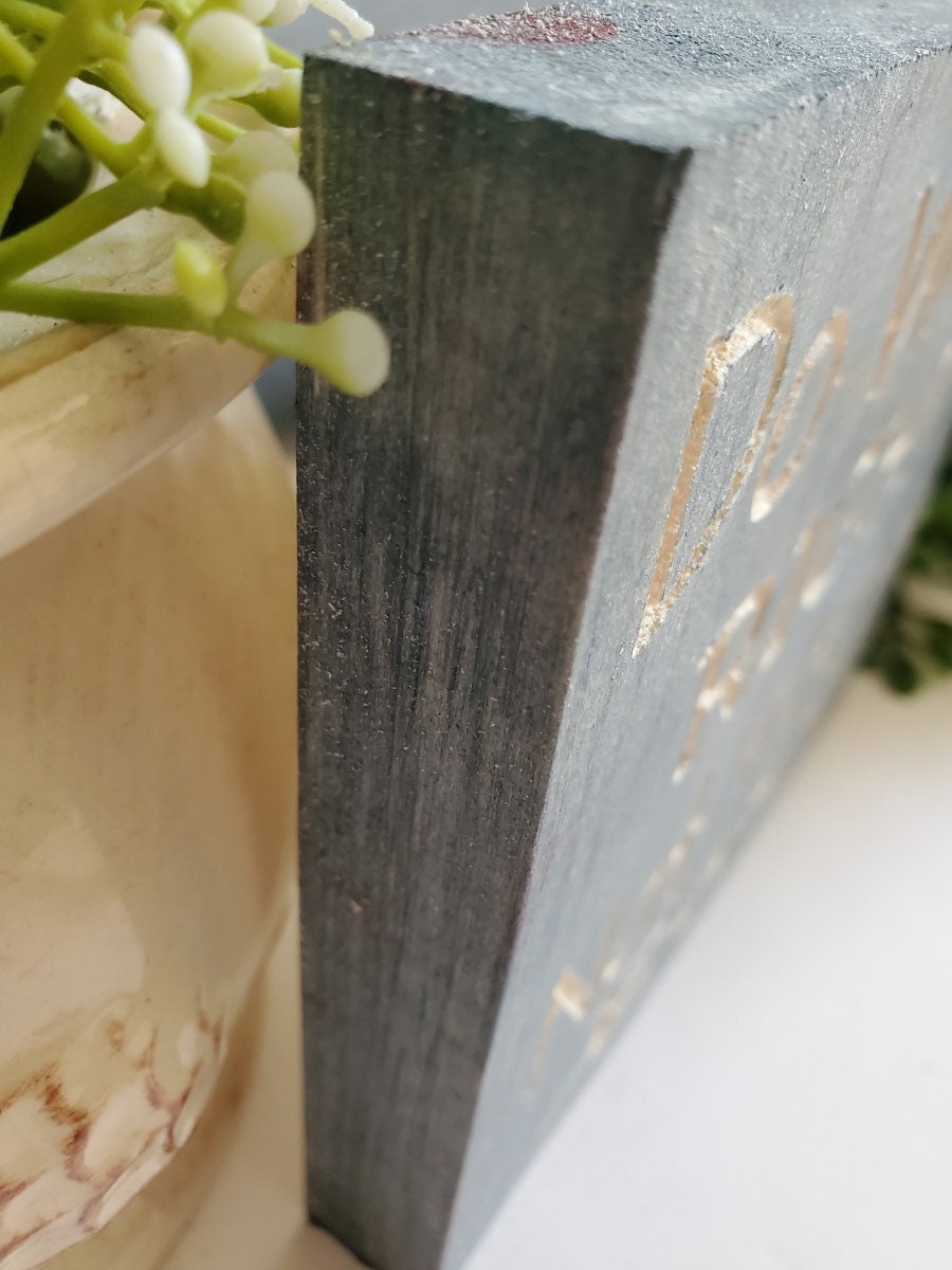 Personalized Wood Shelf Sitter | Custom Engraved Wooden Block Sign - Etsy