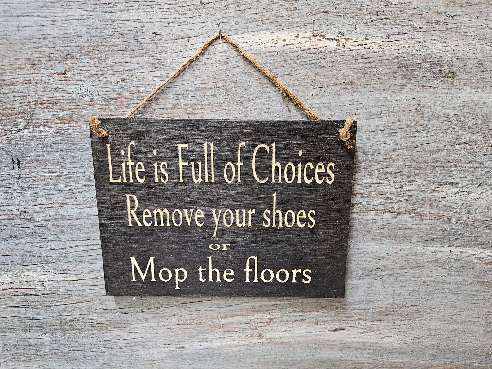 Remove Your Shoes Sign | Humorous Take off Your Shoes | Funny Mop the ...