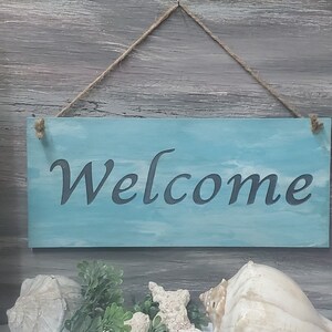 Welcome Hanging Sign | Indoor Welcome Sign | Outdoor Welcome Sign ...