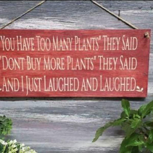 Plant Signs Funny - Etsy