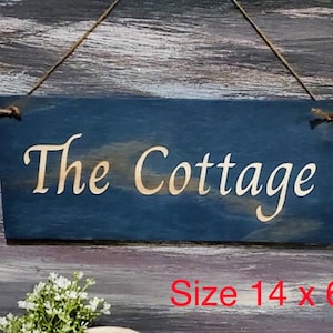 Custom Hanging Engraved Wood Sign | Custom Hanging Carved Wood Sign ...