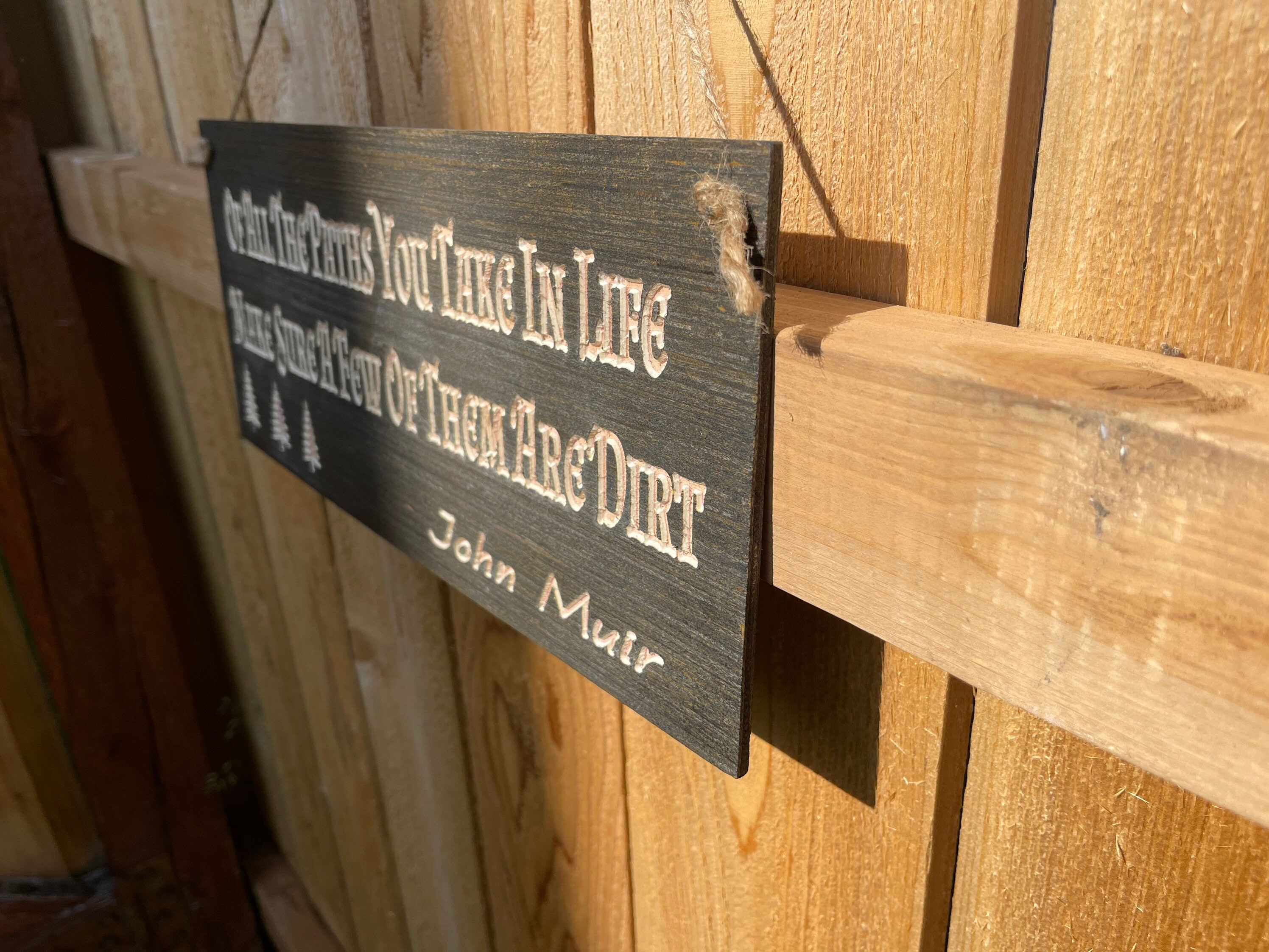 Quote Sign of All the Paths You Take in Life Make Sure A Few - Etsy