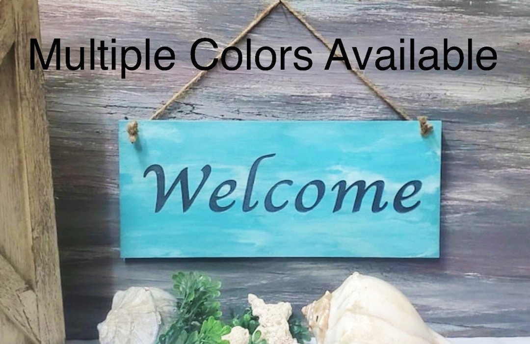 Welcome Hanging Sign | Indoor Welcome Sign | Outdoor Welcome Sign ...