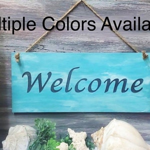 Welcome Hanging Sign | Indoor Welcome Sign | Outdoor Welcome Sign ...